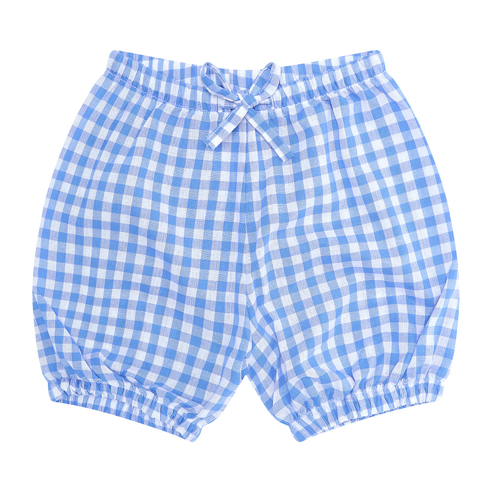 Blue Checked Bloomers ( light blue ) – English Rose Linens