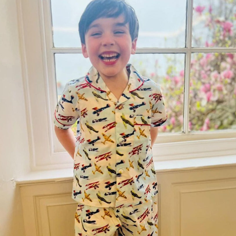 Douglas Shortie Pyjamas – English Rose Linens