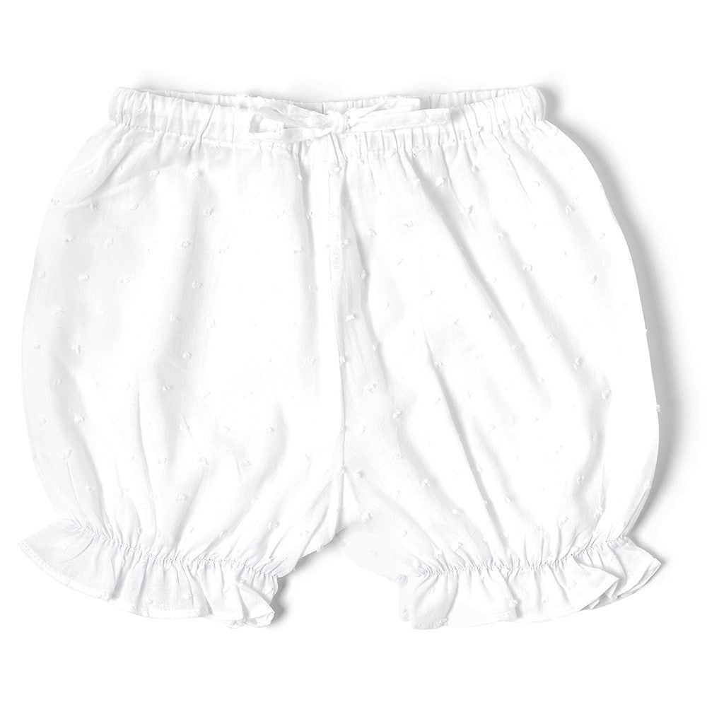 Bloomers Short Dotty White – English Rose Linens